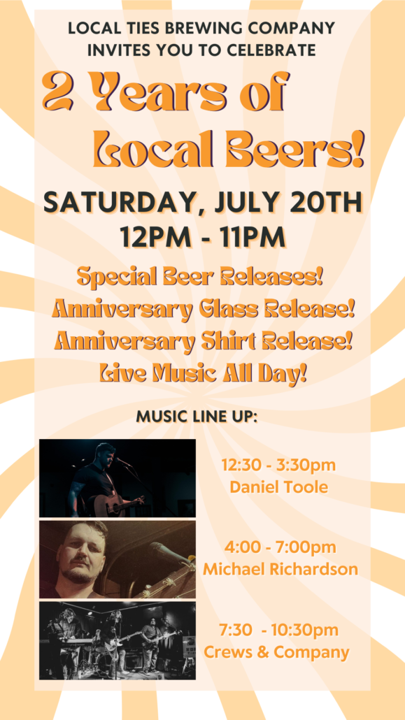 2 Years of Local Beers - Local Ties Brewing Company